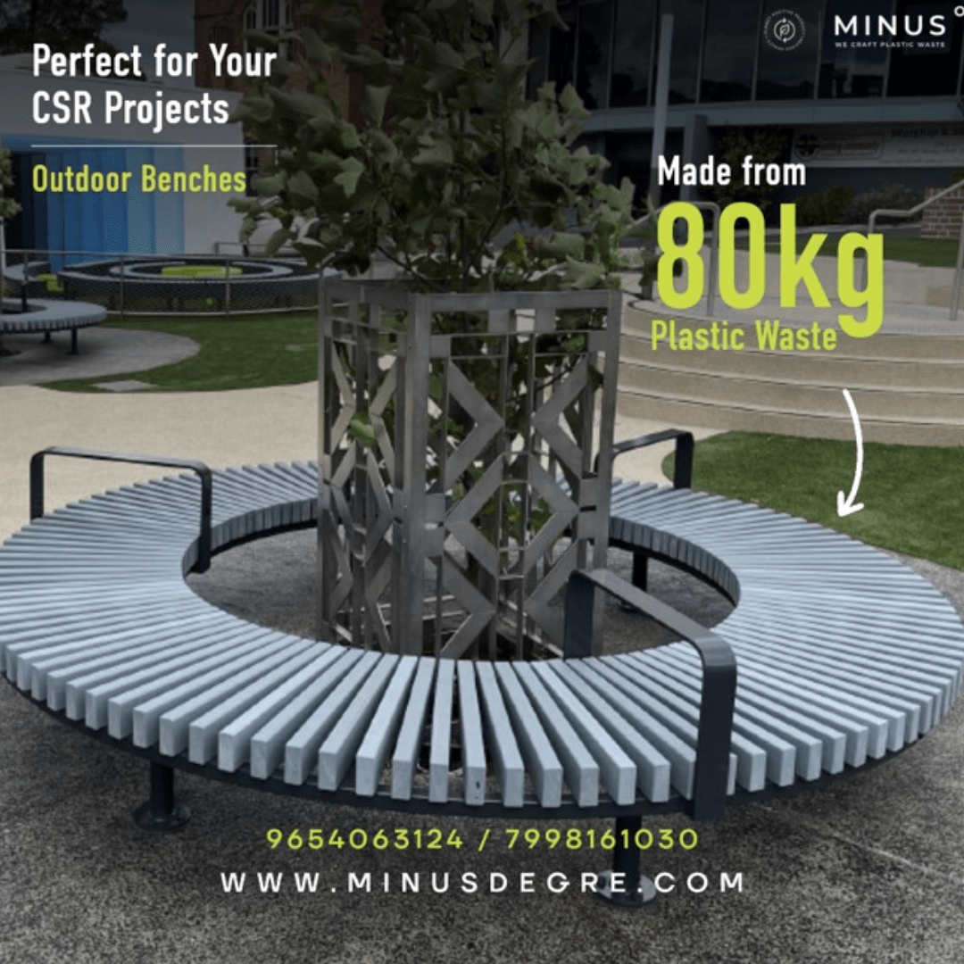 Recycled Benches by Minus Degre | Minus Degre | Recycled Plastic ...