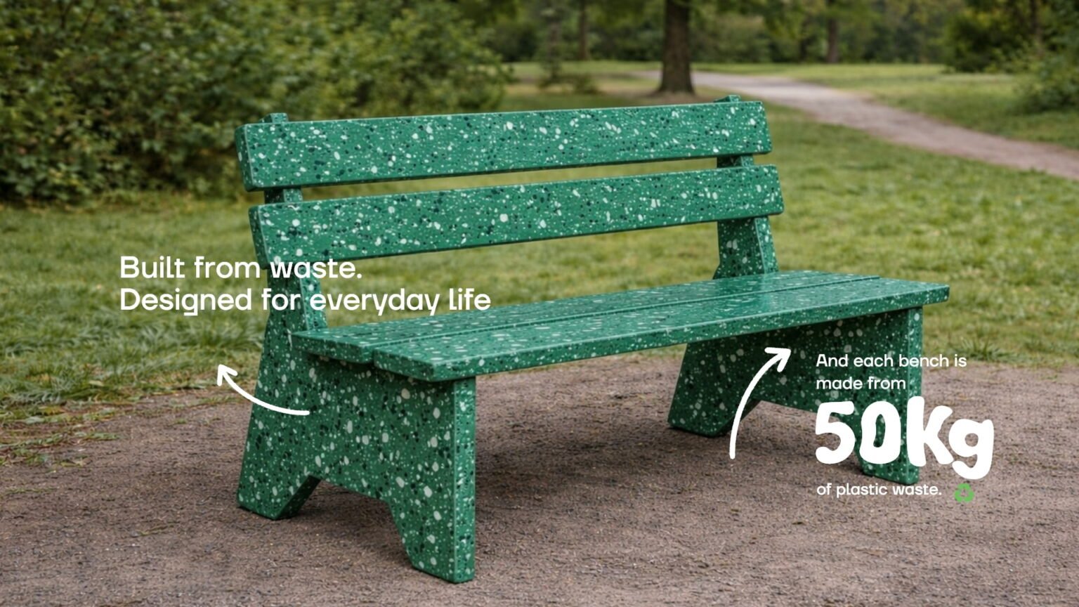 Sustainable Recycled Benches for Smart Cities & CSR